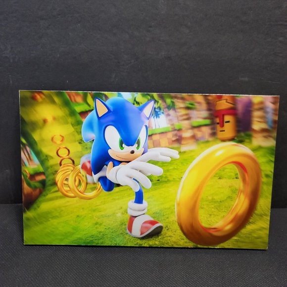 Art | Sonic Hedgehog Ring Chasing Anime Wall Photo Art Board Print ...